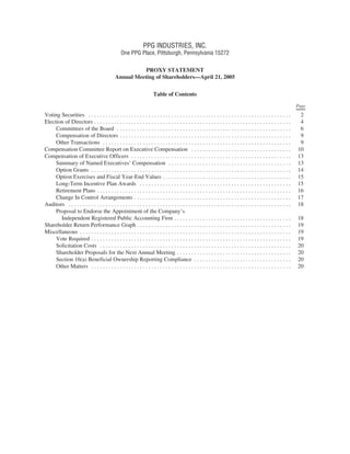 ppg industriesProxyFinal2005 | PDF
