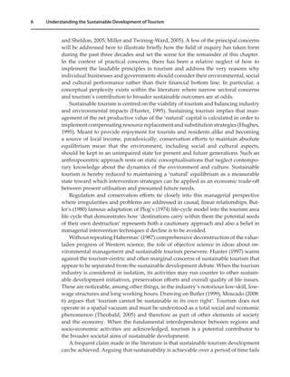 Understanding The Sustainable Development Of Tourism Janne J Liburd | PDF