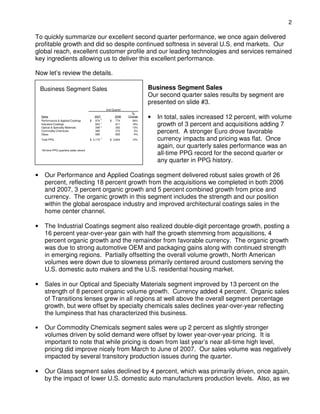 2Q 2007 EARNINGS TRANSCRIPT | PDF | Commodities | Economy