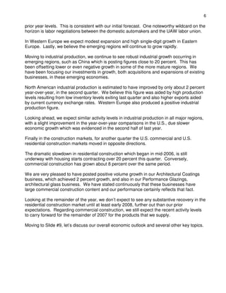 2Q 2007 EARNINGS TRANSCRIPT | PDF