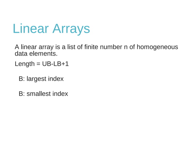 Arrays Data Structure | PPT Arrays Data Structure | PPT