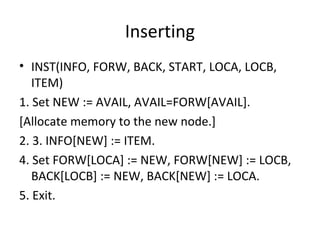 header, circular and two way linked lists | PPT