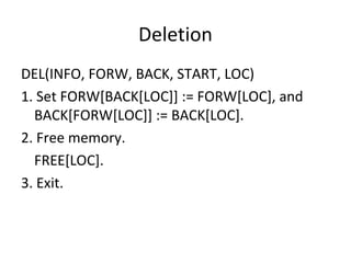 header, circular and two way linked lists | PPT