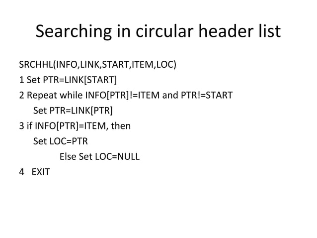 Header Circular And Two Way Linked Lists