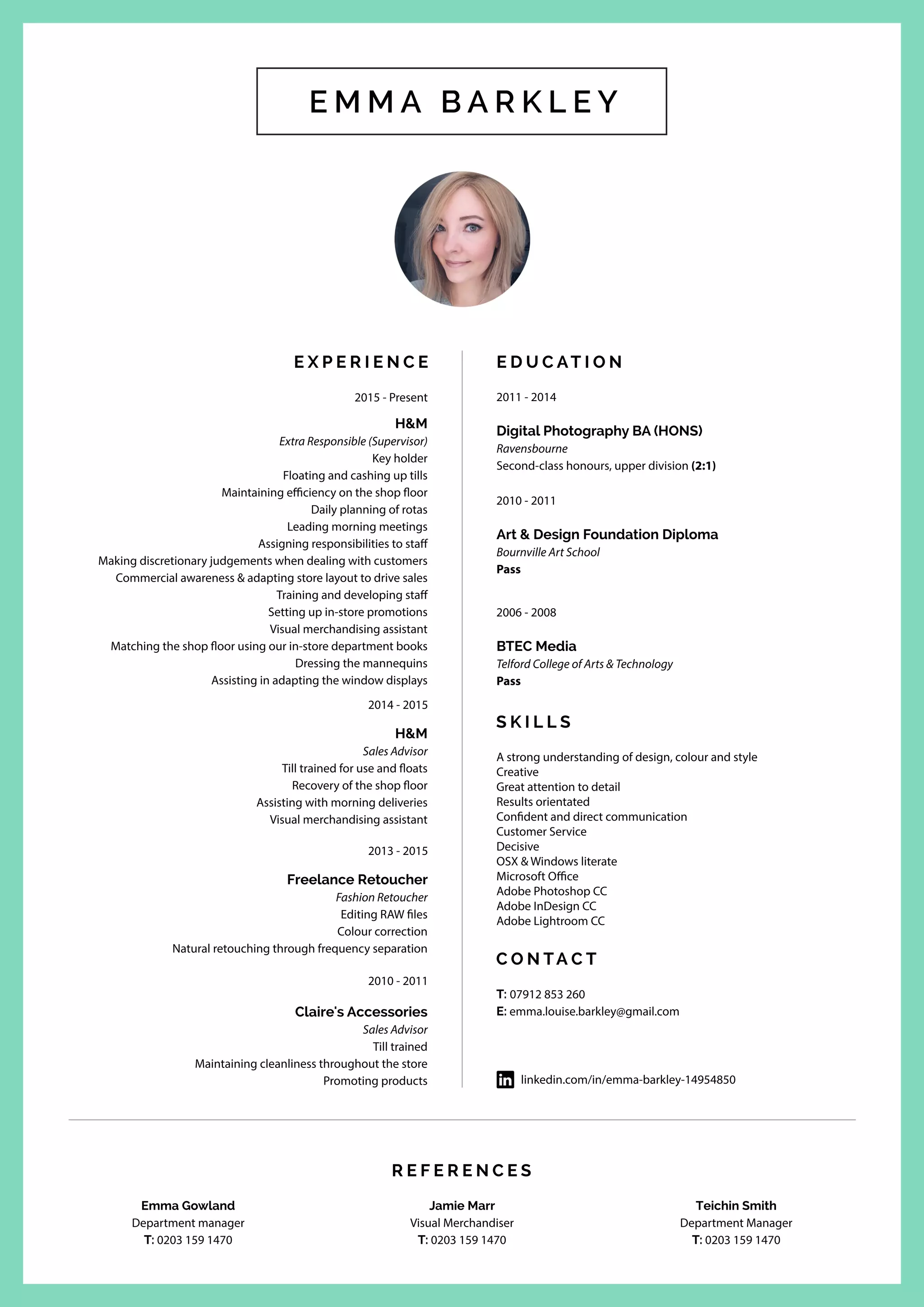 EMMA CV | PDF | Technology & Computing