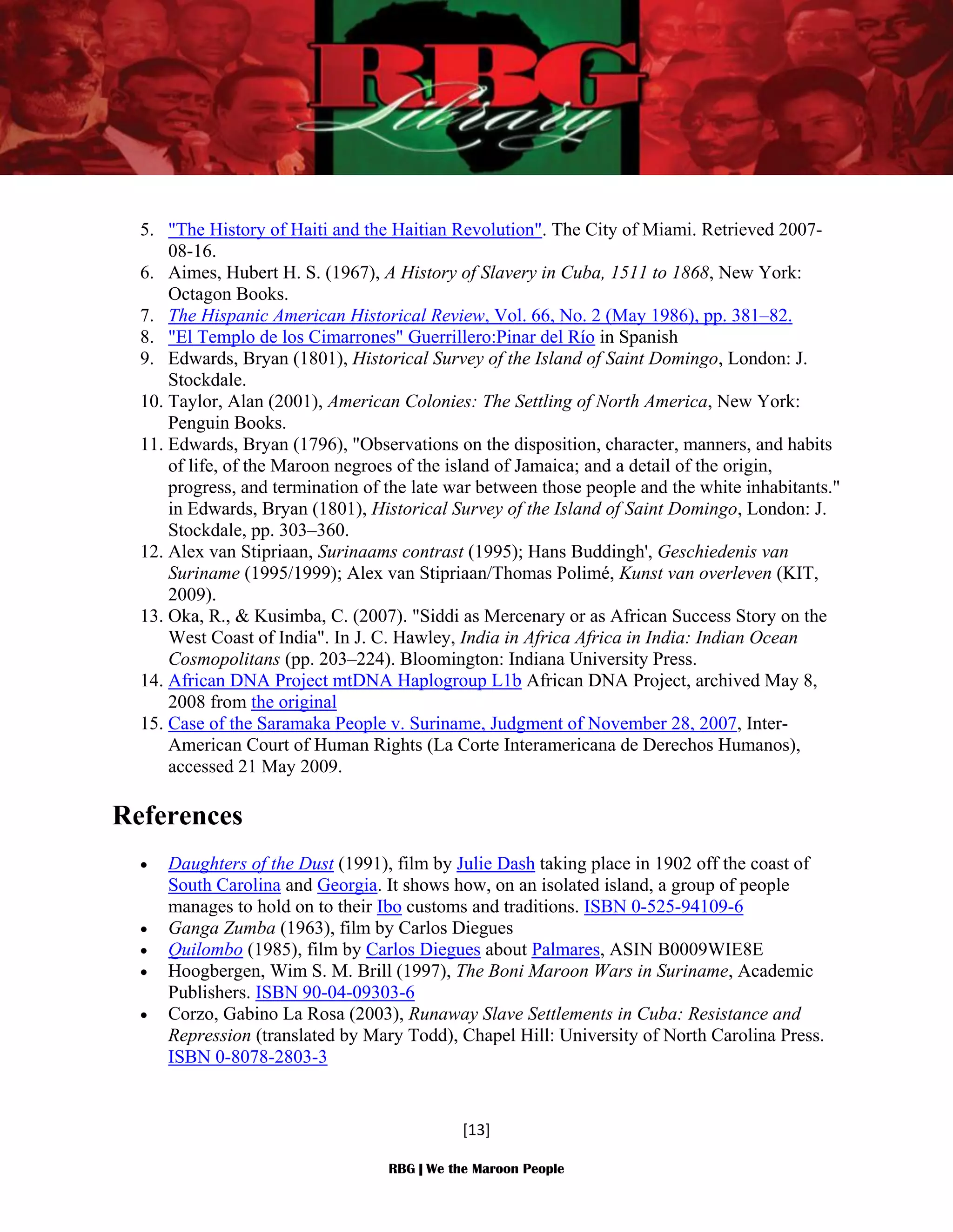 RBG | We the Maroon People | PDF | Free Download