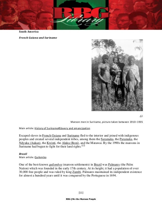 RBG | We the Maroon People