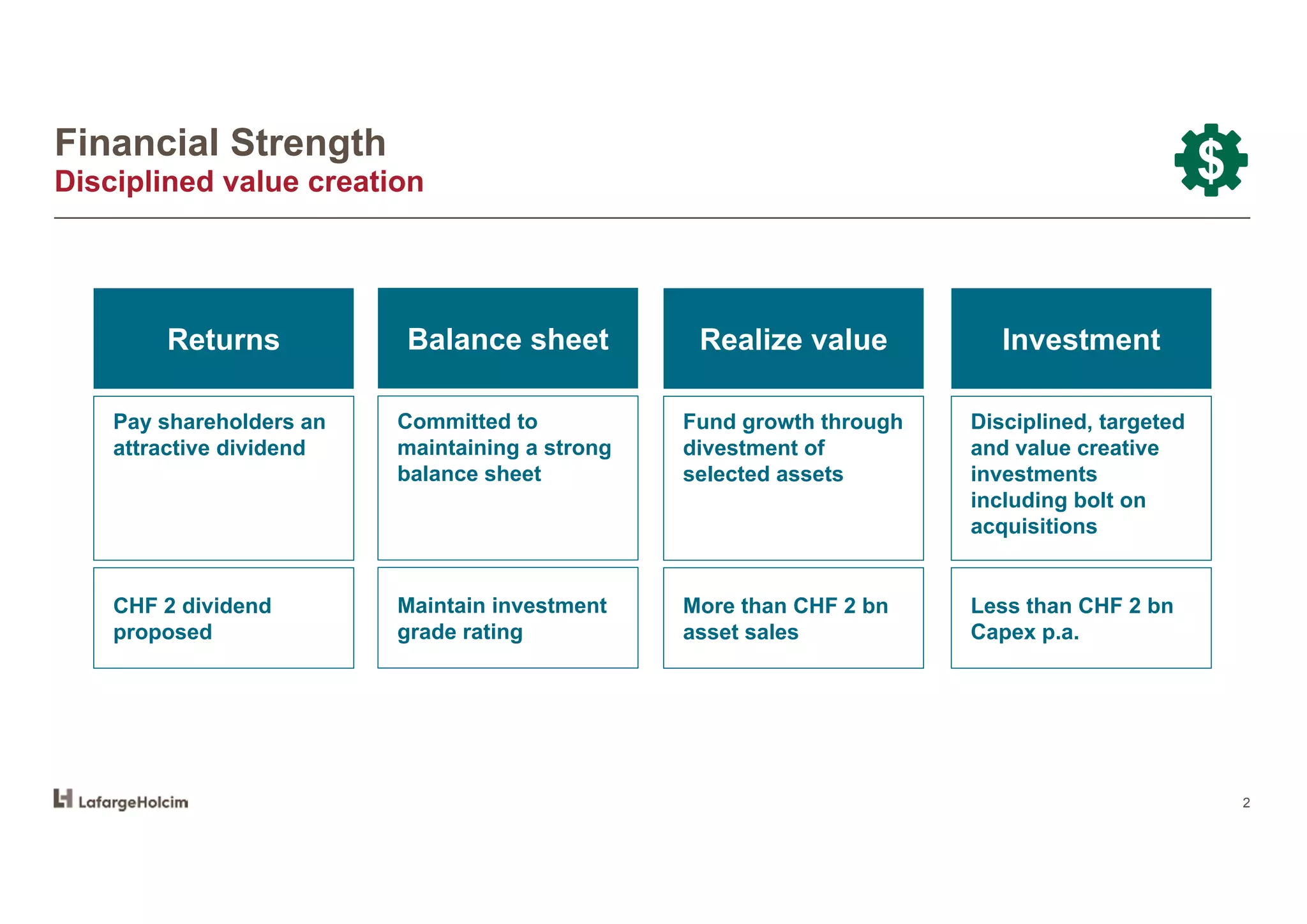 CFO Presentation - Financial Strength | PPT