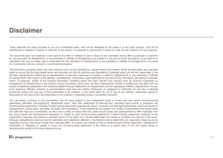 CFO Presentation - Financial Strength | PPT