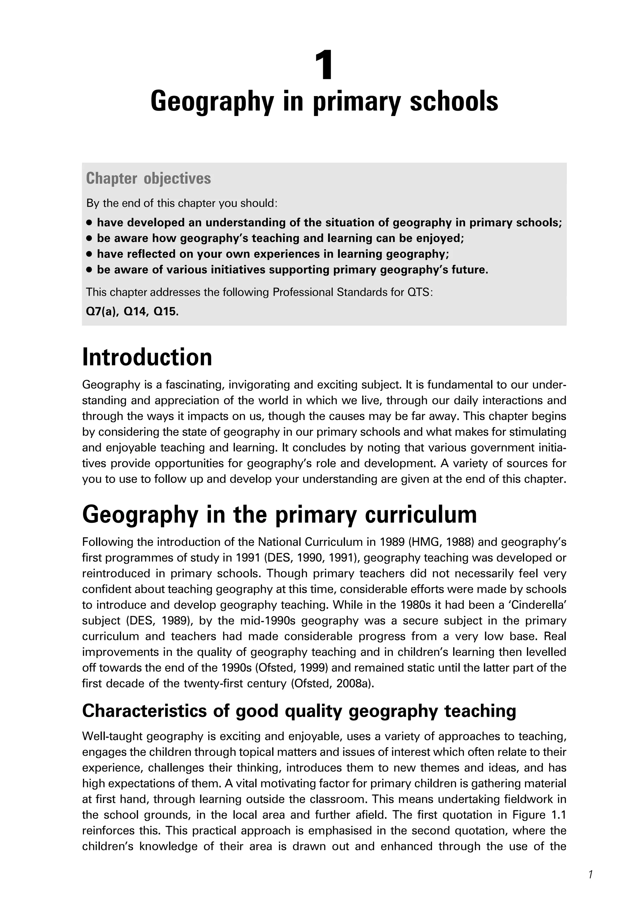 Teaching Primary Geography Achieving Qts Series Simon Catling | PDF