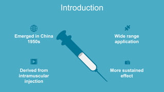 Acupoint injection.pptx | Digestive Disorders | Diseases and Conditions