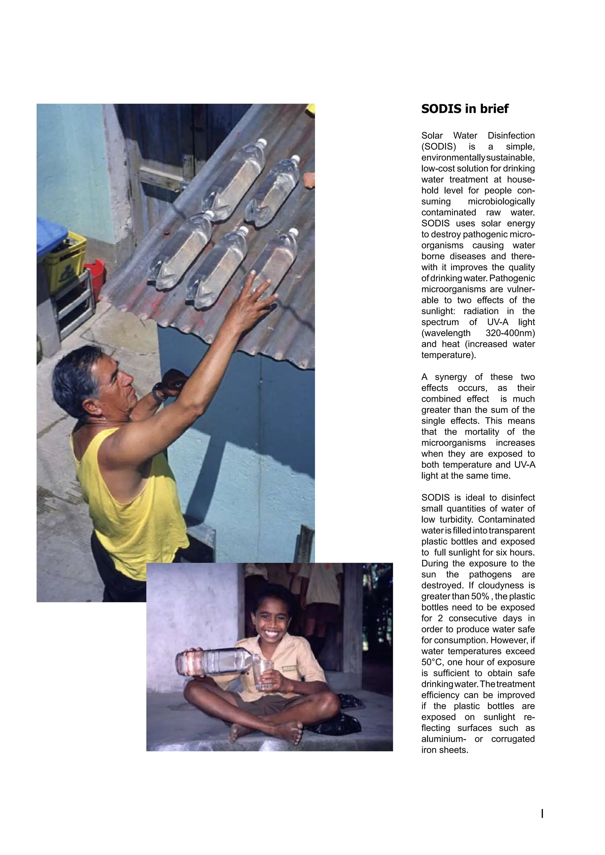 Solar Water Disinfection A Guide For The Application Of Sodis Regula ...