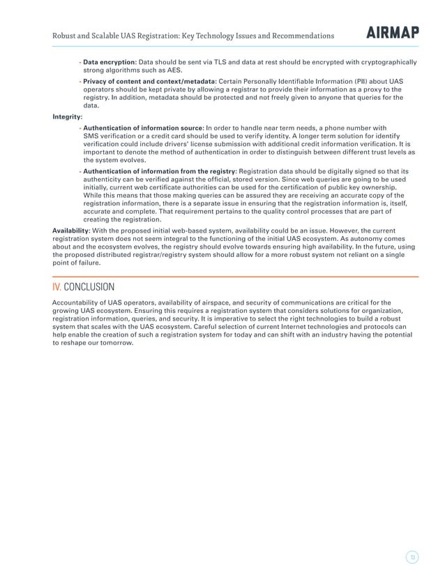 AirMap_White Paper_UAS Registration_02042016 | PDF