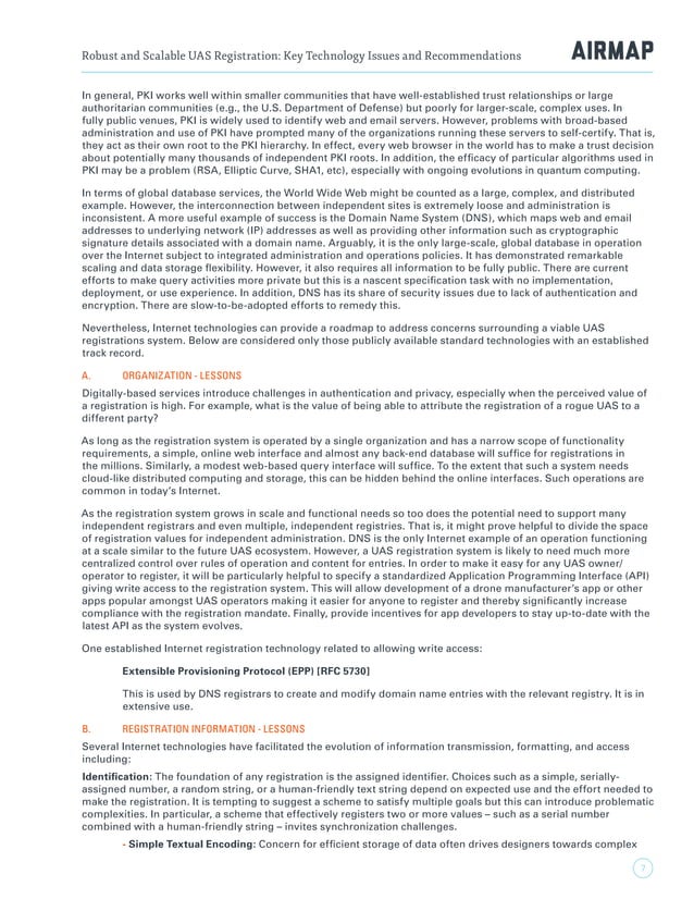 AirMap_White Paper_UAS Registration_02042016 | PDF