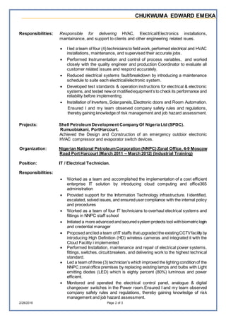 EDWARD CHUKWUMA CV | DOCX