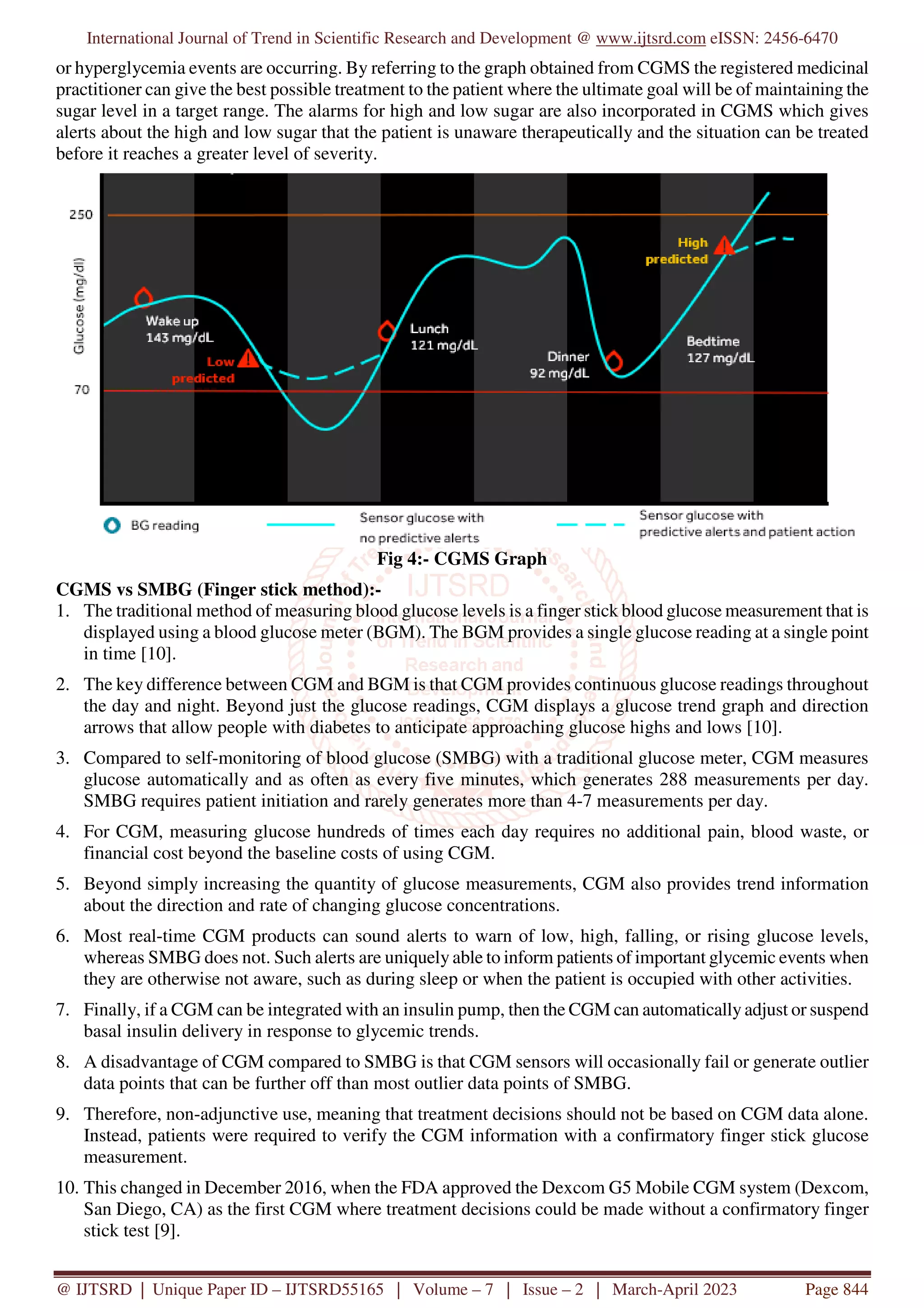 A Review on Continuous Glucose Monitoring System A Competent Technique ...