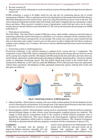 A Review on Continuous Glucose Monitoring System A Competent Technique in Monitoring and ...