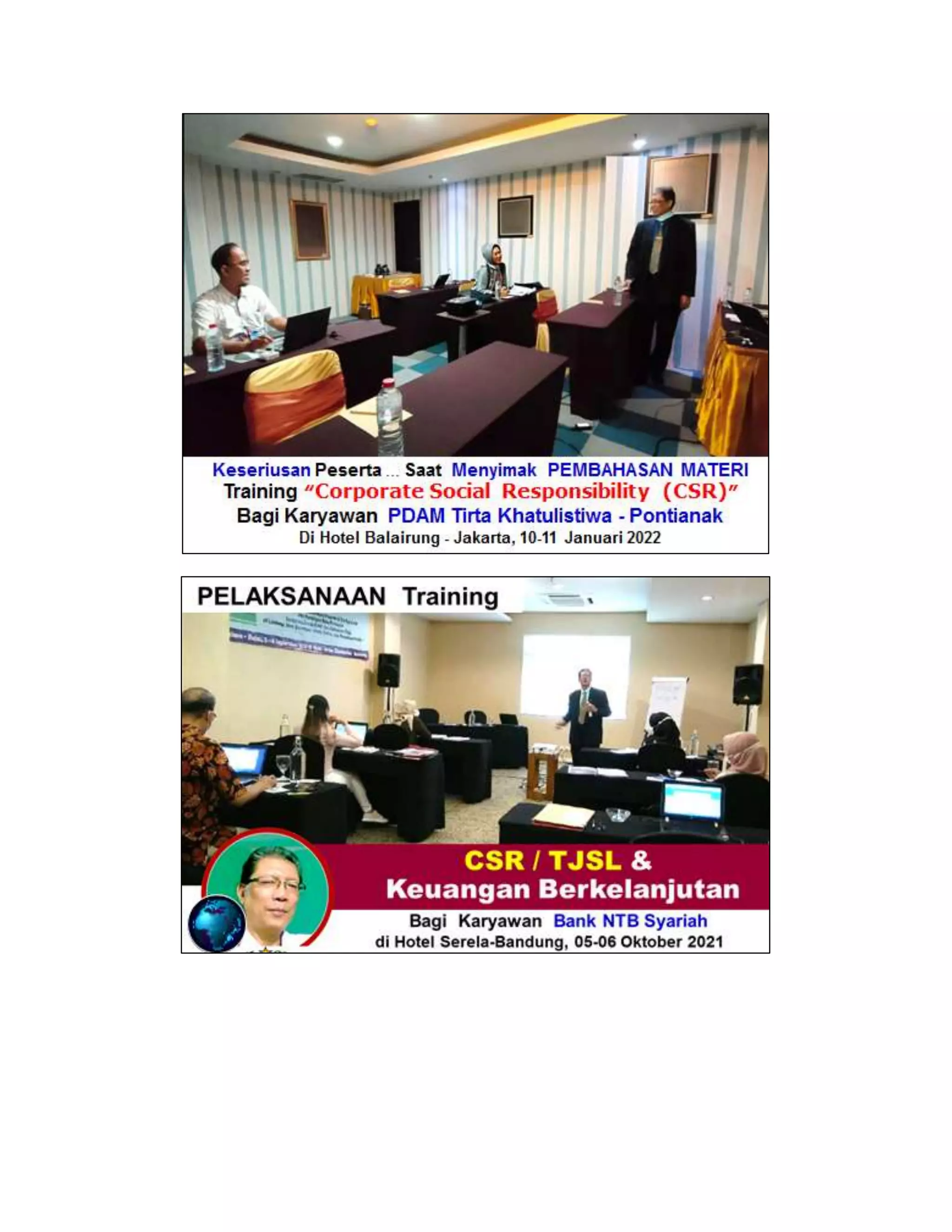 Silabus Training "Implementasi CSR dan SUSTAINABILITY COMMUNITY ...