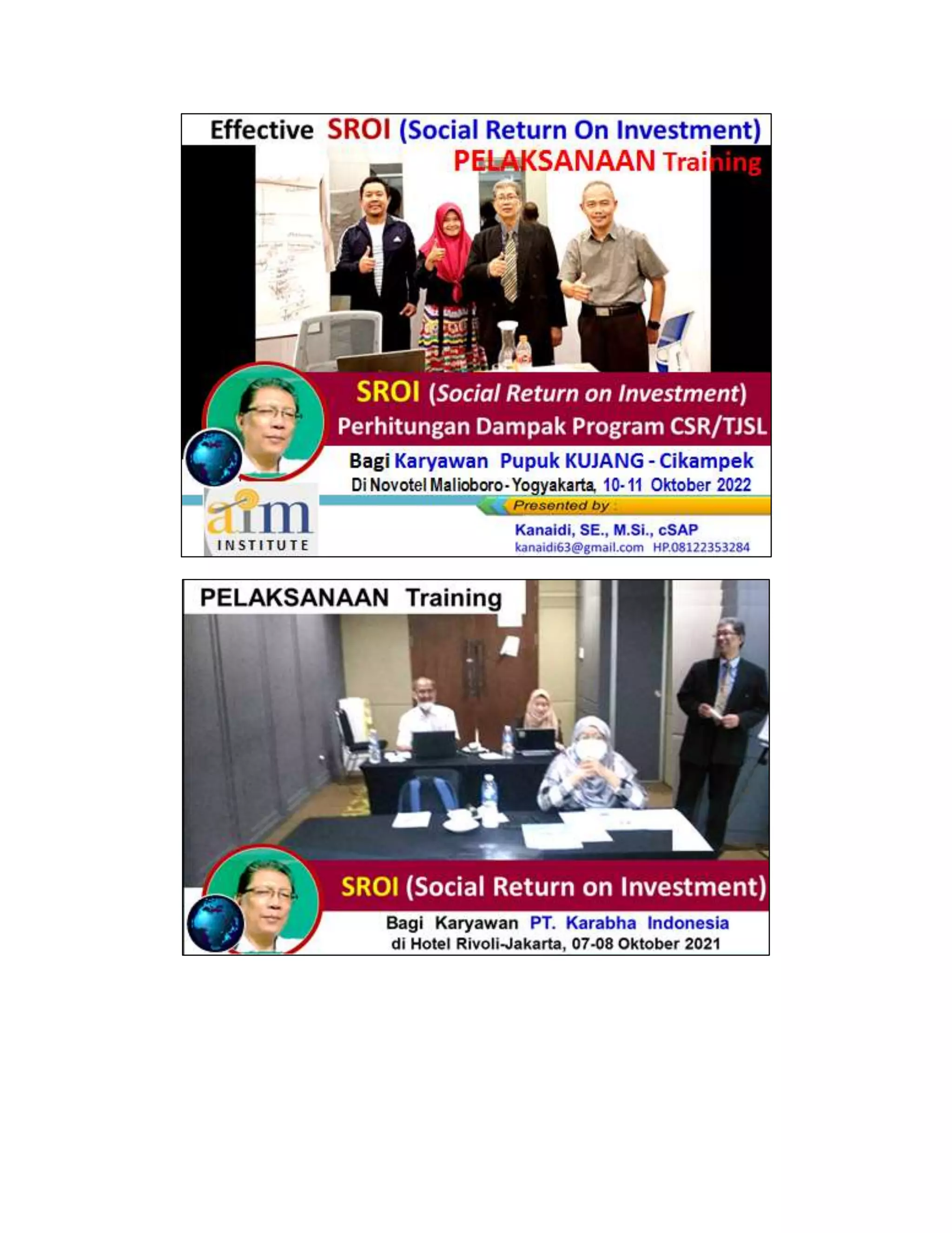 Silabus Training "Implementasi CSR dan SUSTAINABILITY COMMUNITY ...