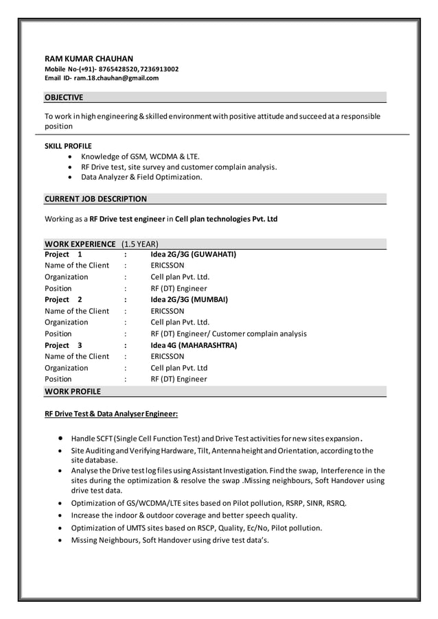 J_RAM KUMAR CHAUHAN _DT ENGINEER | PDF