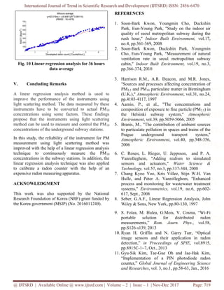 Calibration of Environmental Sensor Data Using a Linear Regression Technique | PDF