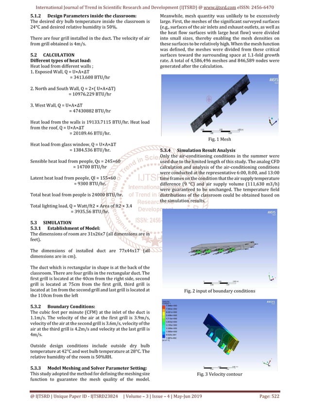 CFD Simulation of Air Conditioning System of the Classroom | PDF