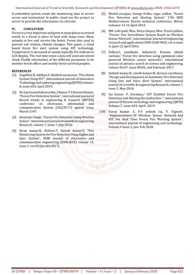 Cloud Based Forest Fire Alert System Using Iot Pdf Internet Computing
