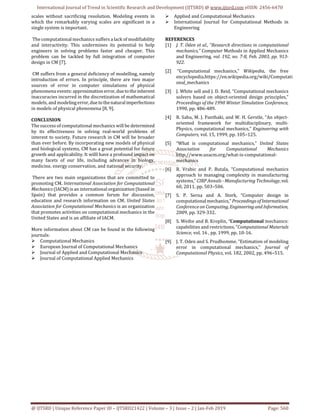 Computational Mechanics | PDF | Physics | Science