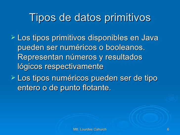 1 1 2 Datos Primitivas Y Objetos