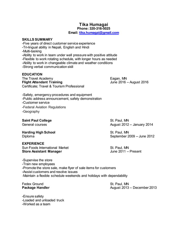 tika resume | PDF