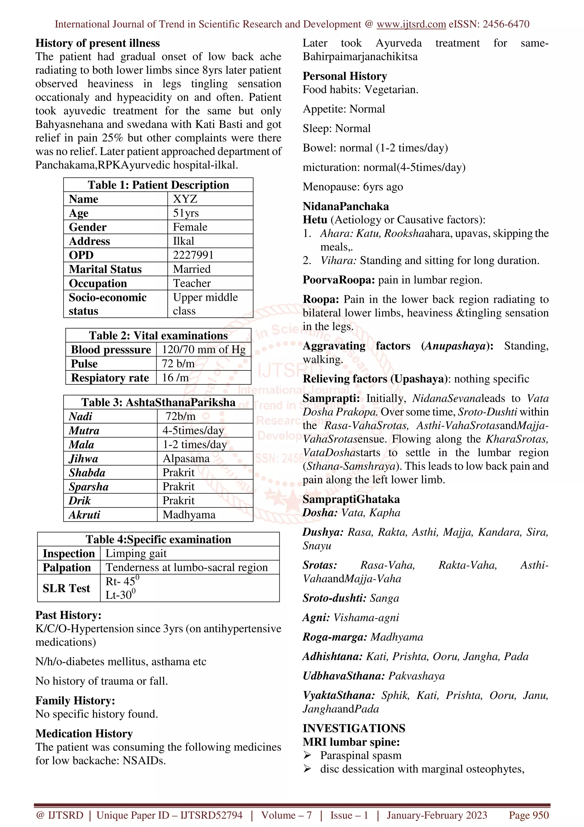 Efficacy of Erandamuladi Niruhabasti in Gridhasi A Case Study | PDF