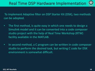 Real Time Implementation of Active Noise Control | PPTX