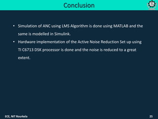 Real Time Implementation of Active Noise Control | PPTX