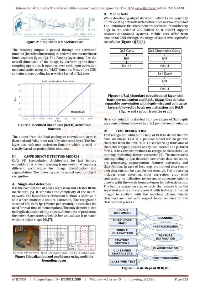 Text and Object Recognition using Deep Learning for Visually Impaired ...