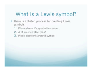 11 2 What Is A Lewis Symbol | PDF