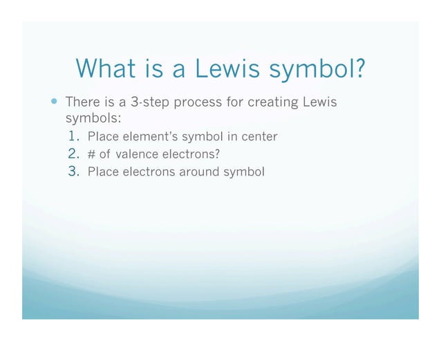 11 2 What Is A Lewis Symbol | PDF | Chemistry | Science