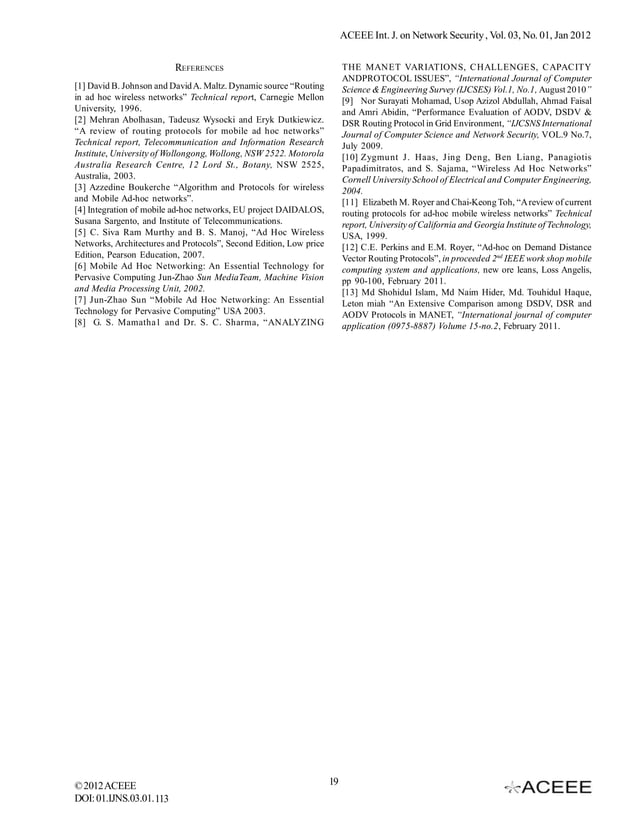 Performance Evaluation Of Ad Hoc Network Routing Protocols Using Ns2 8233