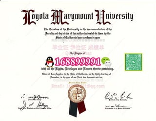 Loyola Marymount University degree offer diploma Transcript | PPT