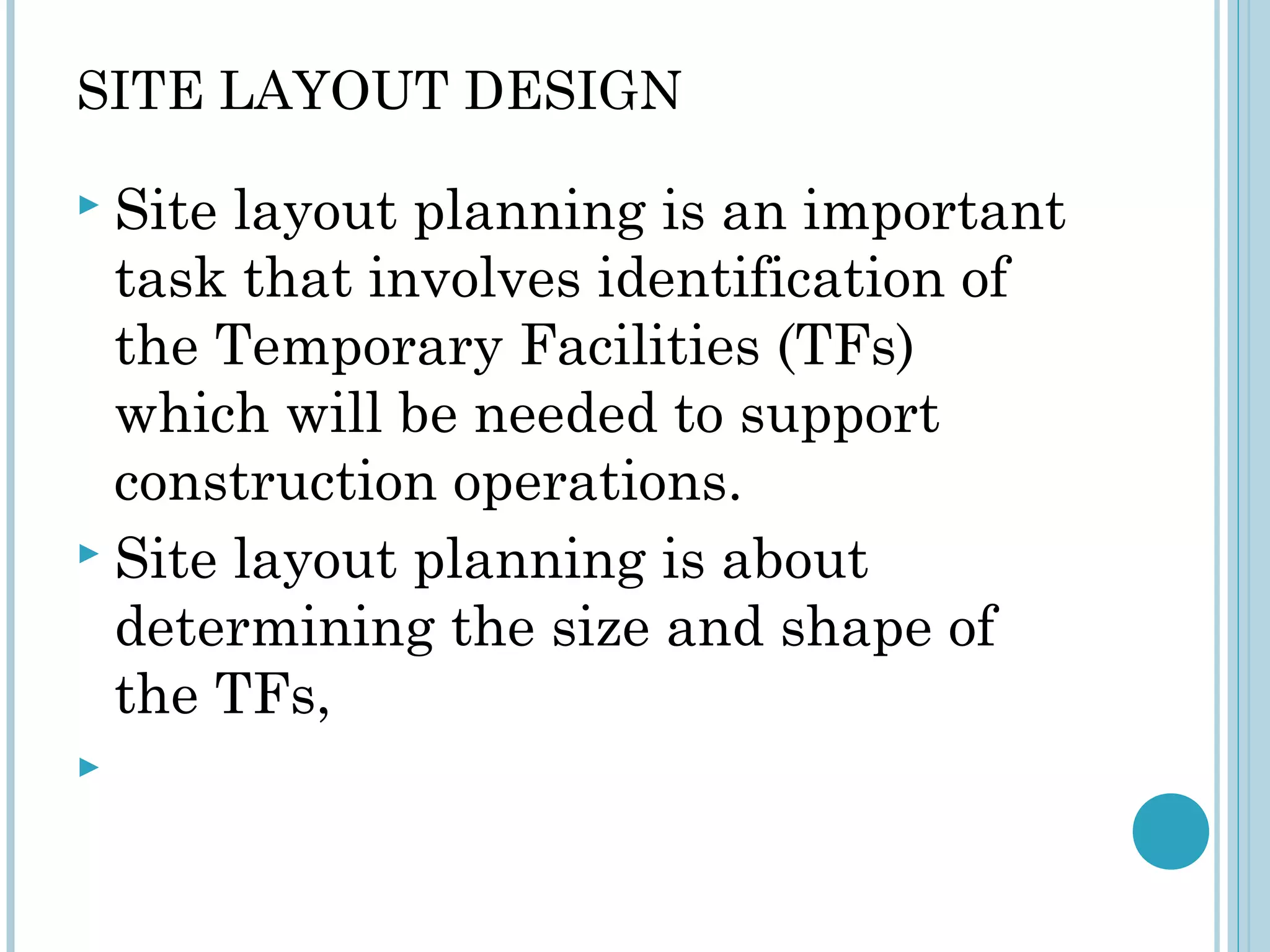 113 site layout design | PPT