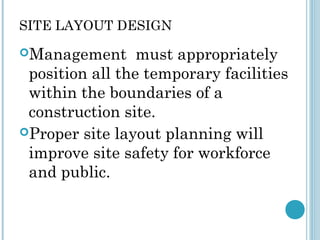 113 site layout design | PPT