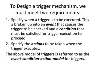 11303 dbms chap_02_triggers (2) | PPT