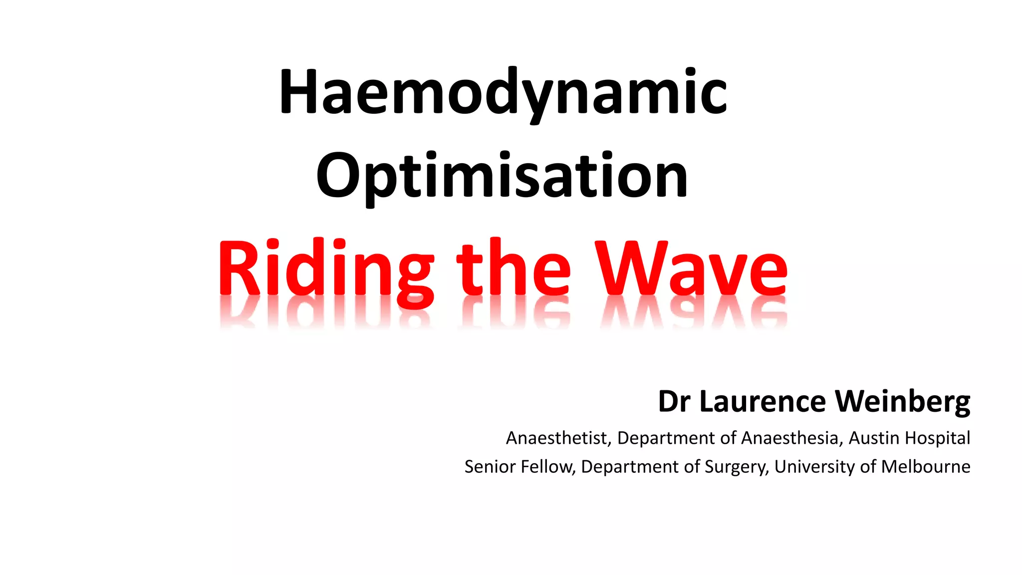 Pulse Contour Analysis: Riding the Wave | PPTX