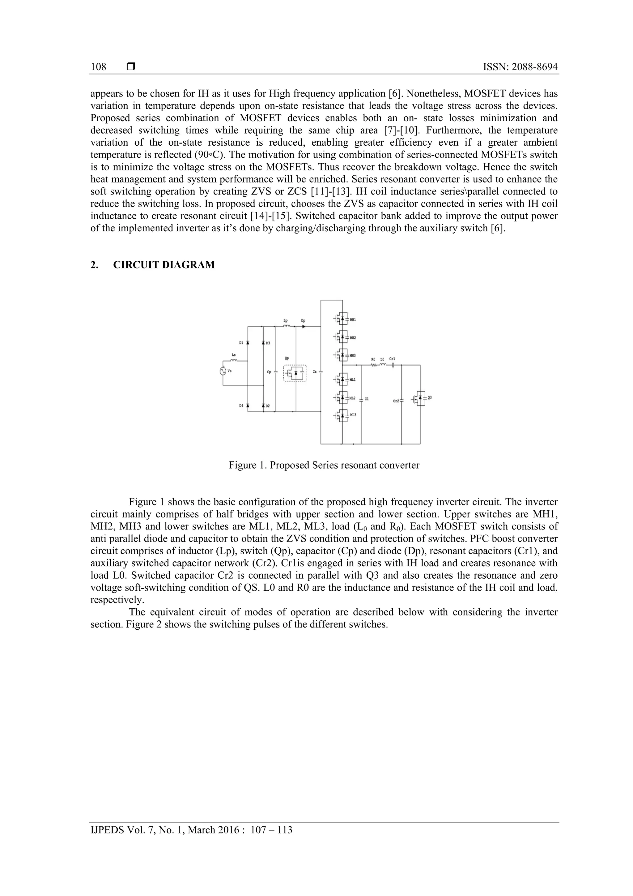 High Power Density Multi-Mosfet-Based Series Resonant Inverter for Induction Heating ...