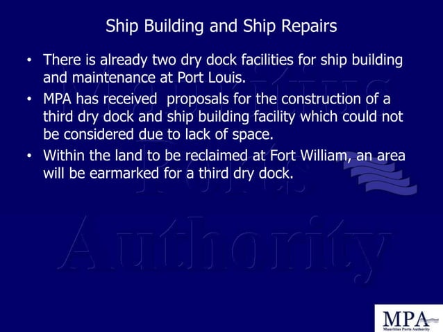 Development at Port Louis Harbour | PPT