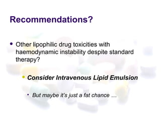 Tacon on Lipid Rescue Therapy | PPT