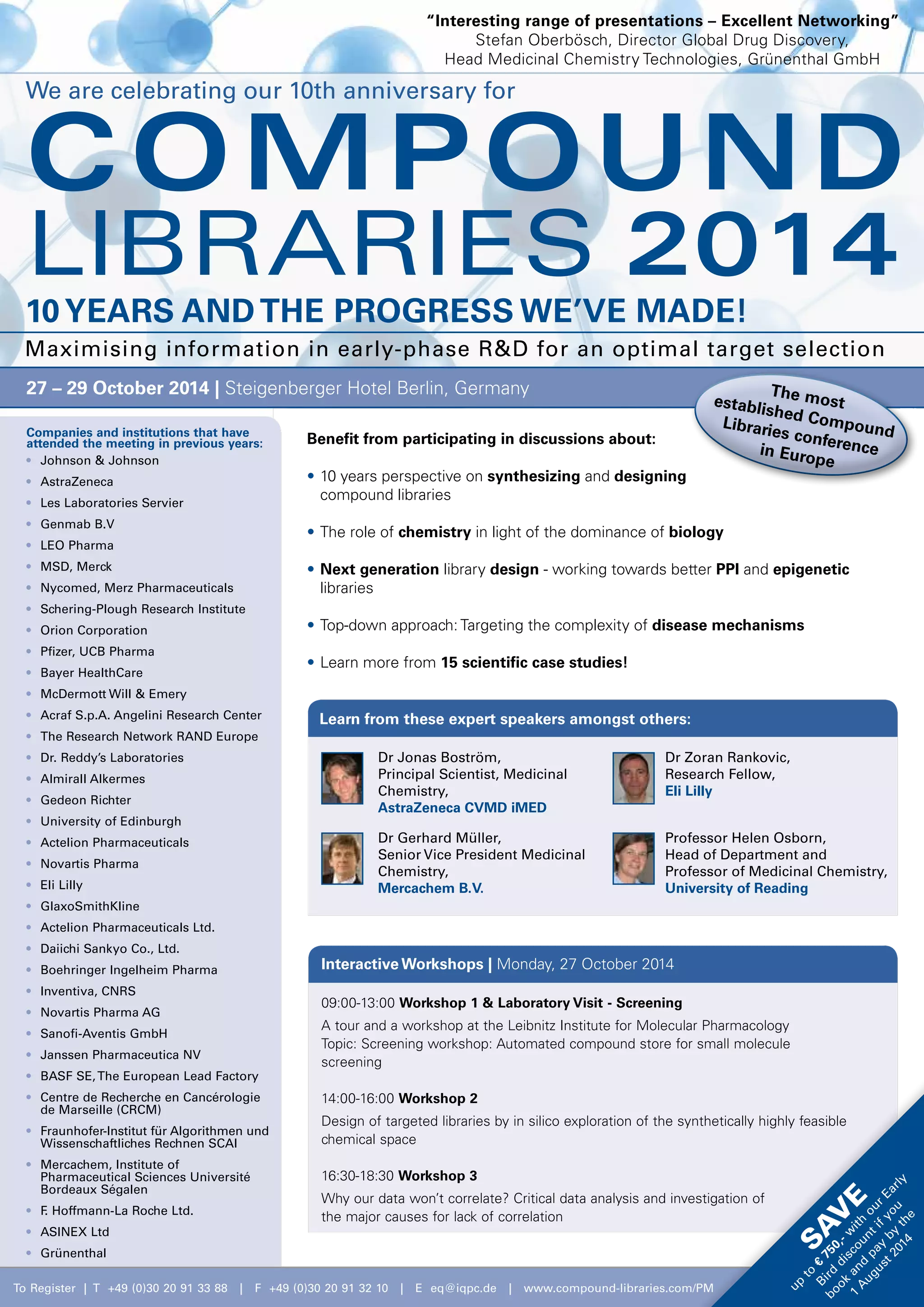 10th International Conference Compound Libraries 2014 | PDF