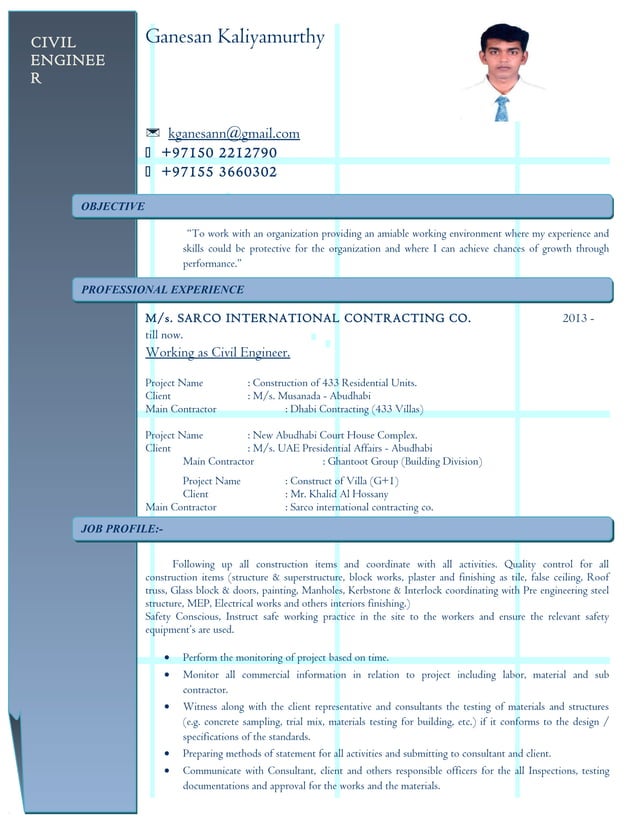 Ganesan resume | DOC