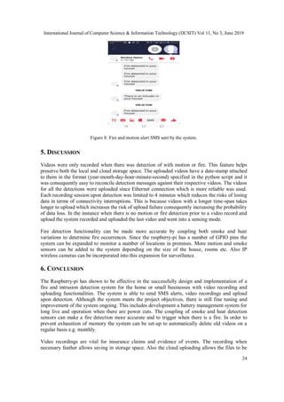 Design and Implementation of A Raspberry-pi Based Home Security and Fire Safety System | PDF