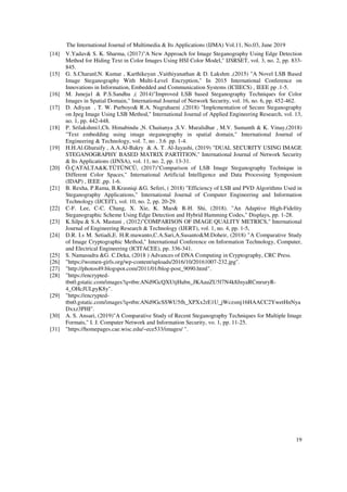 QUATERNİON SECURİTY USİNG MODİFYİNG VERNAM CİPHER WİTH İMAGE STEGANOGRAPHY | PDF