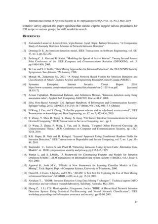 CLASSIFICATION PROCEDURES FOR INTRUSION DETECTION BASED ON KDD CUP 99 DATA SET | PDF